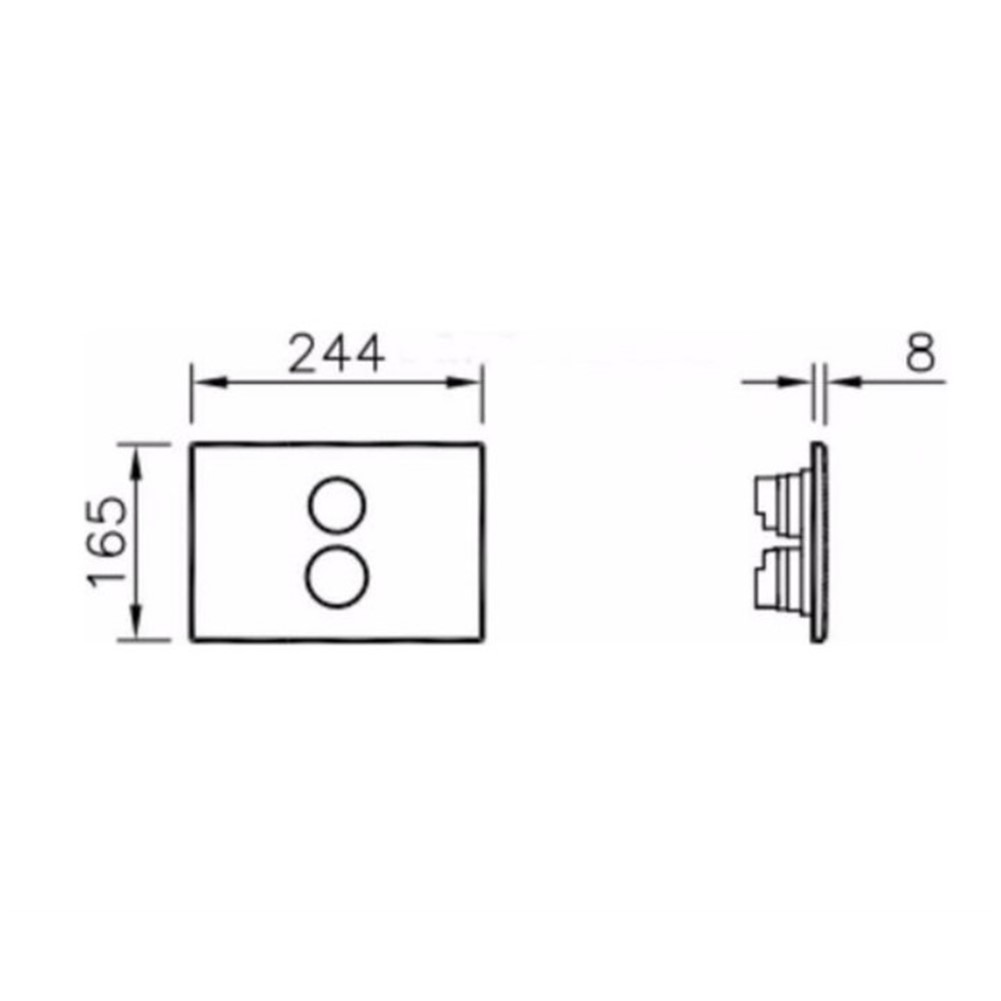 VitrA Twin O Kumanda Paneli Beyaz 748-0200