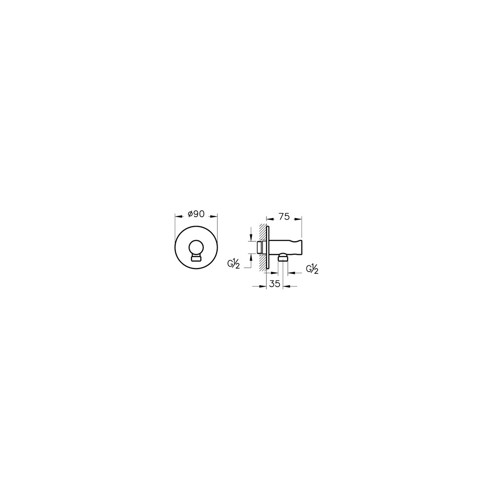 VitrA Origin Ankastre El Duşu Çıkışı Soft Bakır A4262529