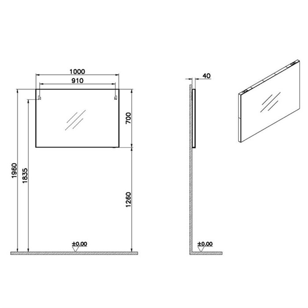 Vitra Classic Ayna 100 cm | 61321