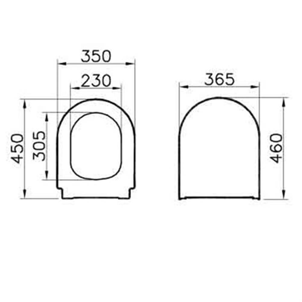 VitrA Ses Yok Kapak Yuvarlak From | 85-003-009
