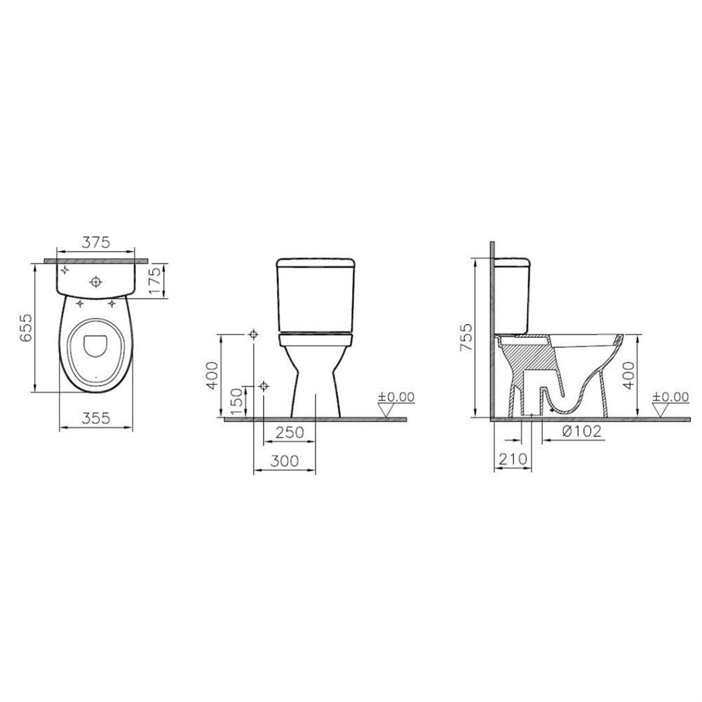 VitrA S20 Round Klozet 5821L003-0088