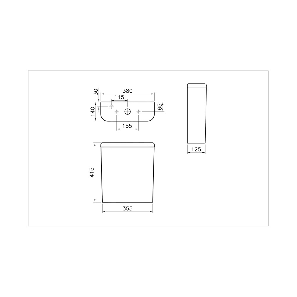 VitrA Zentrum Rezervuar Beyaz | 5783L003-0107