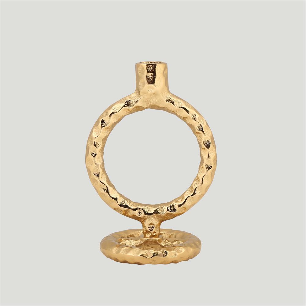 Vitale Gold Metal Çember Şamdan 9*12*18 cm