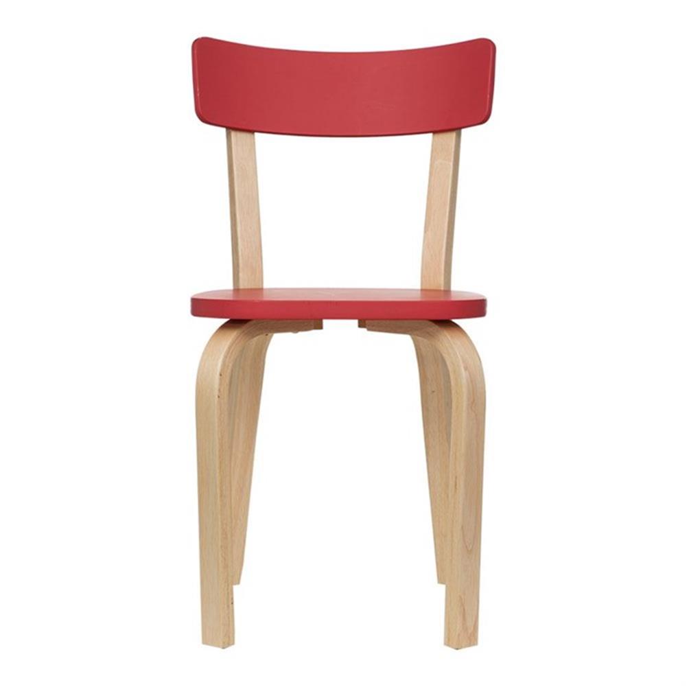 Vitale Tobi Ahşap Sandalye Kırmızı MS.SA029